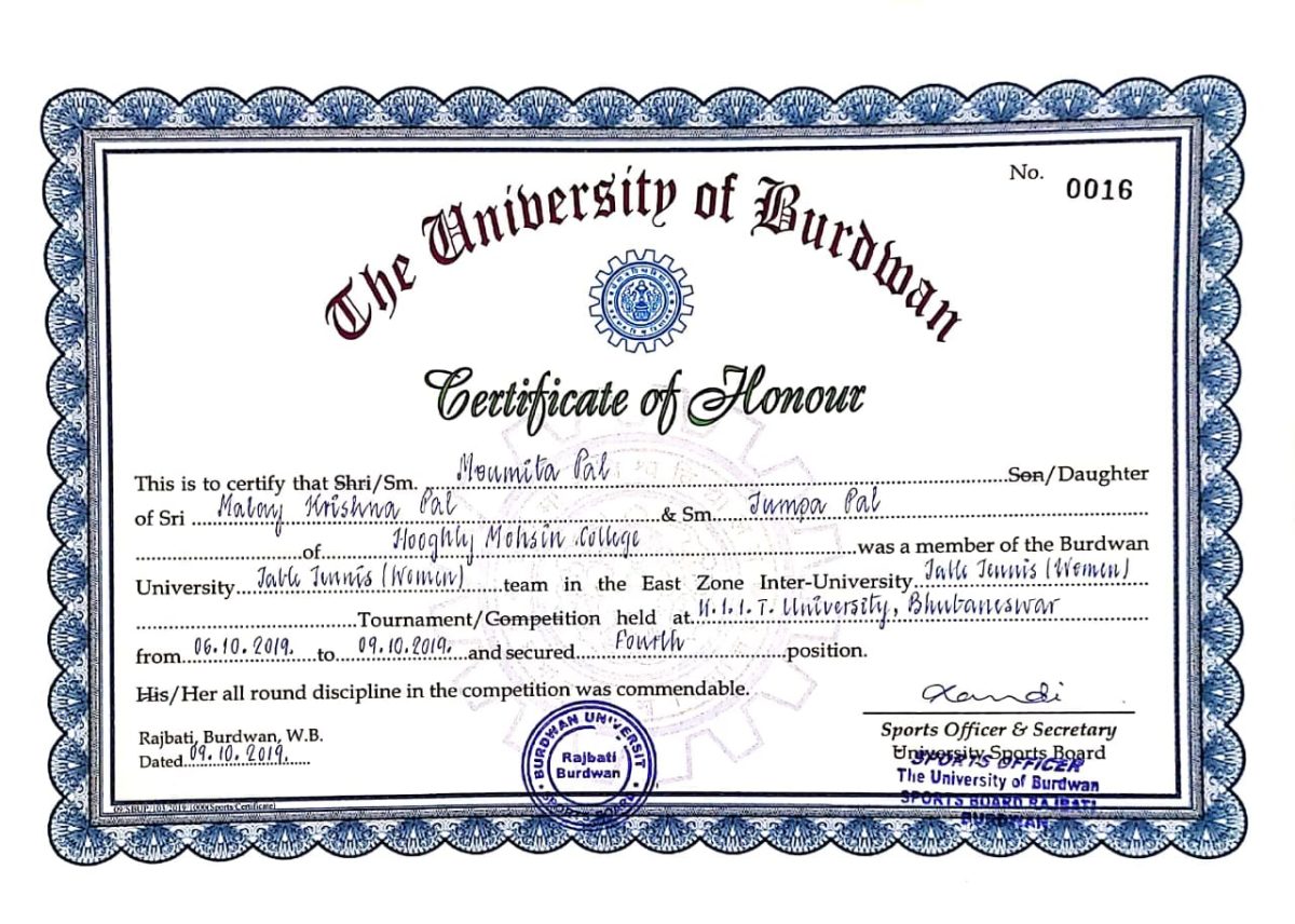 Students Achievements – Hooghly Mohsin College